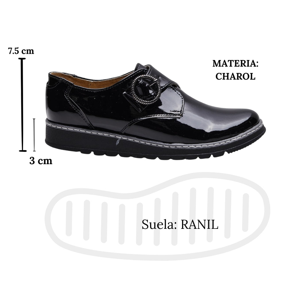 Zapato Escolar Para Dama Estilo 0249 | Golden Shoes Store MX